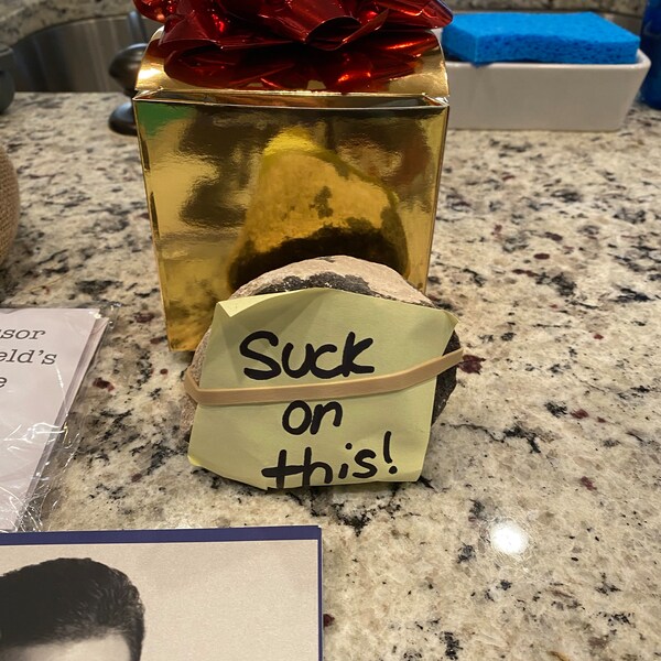 Goodbye Toby’s “suck on This” Rock Gift Wrapped — the Office Gag Gift ...