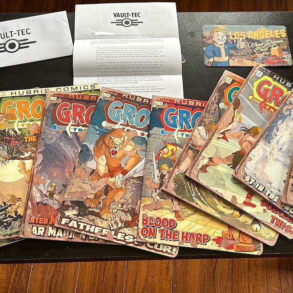 Un-official Handmade Fallout 4 COMPLETE SET of Grognak Comics/magazines ...
