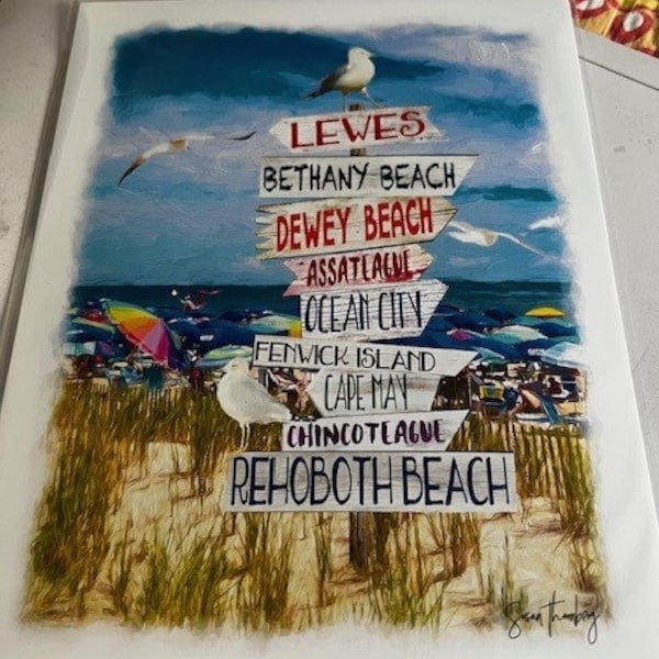 Rehoboth Beach Art Print - Dolles on the Boardwalk in Rehoboth Beach ...