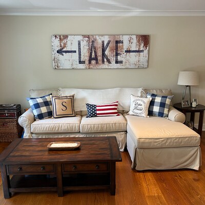 Lake House Decor Lake Life Sign, Summer Cabin Cottage Home Decor ...