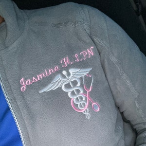 Nephrology Nurse Jacket Dialysis Nurse Jacket Hemodialysis RN Zip ...