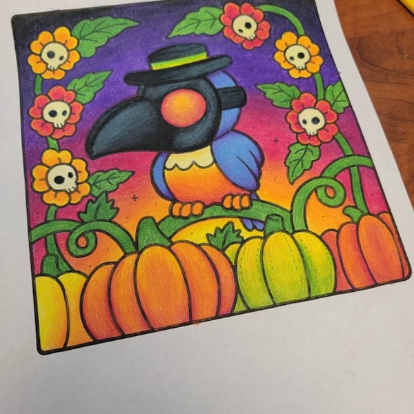 Spooky Cutie: Adorable Creepy Creatures in Cozy Hygge Moments Coloring ...