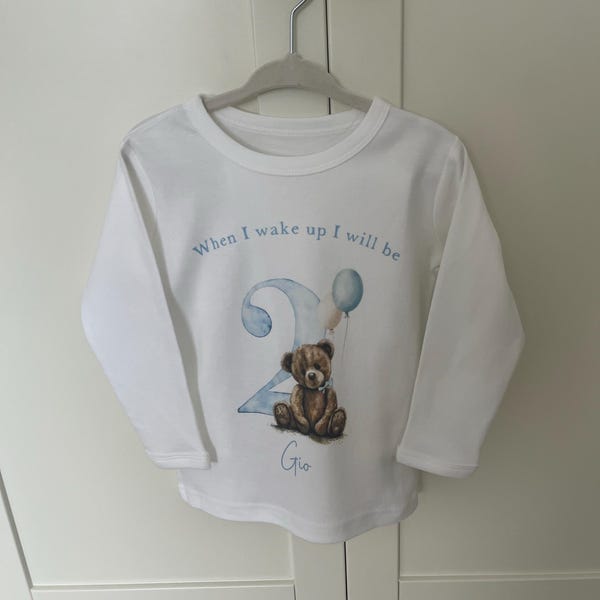 Personalised Teddy Bear Birthday Pyjamas | Boys Birthday Pjs | When I ...