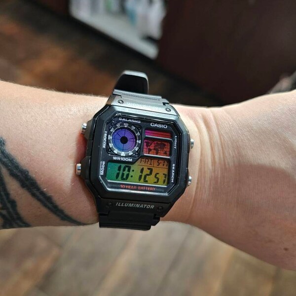 Casio AE-1200 Gradient Filter Screen - Etsy