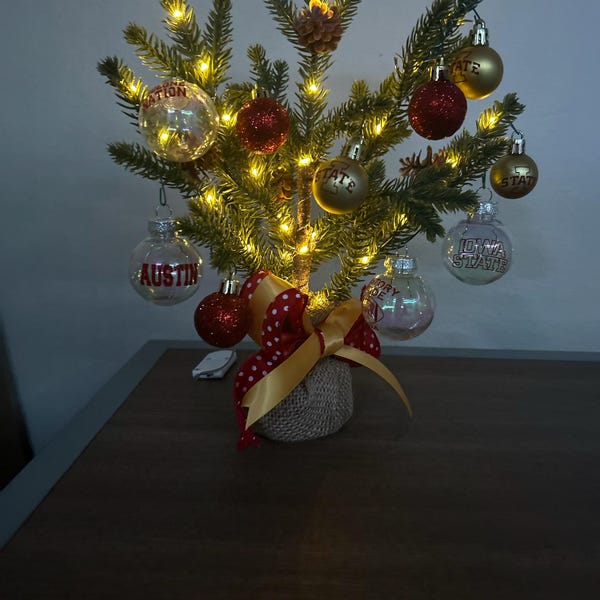 TCU Mini Christmas Tree - Etsy