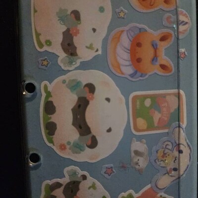 Kuro Stickers Cute Stickers Vinyl Sticker Sheet Japanese Characters - Etsy