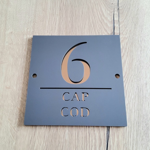 MODERN HOUSE SIGN | Address Plaque | House Number | House Signs | 290 X ...