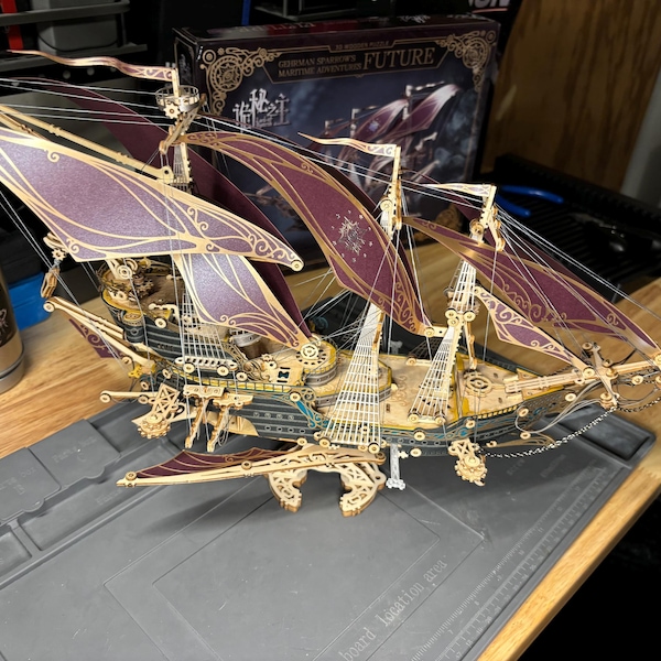 Steampunk Dreamcatcher Airship Model Kit: 3D Wooden Assembly Toy - Etsy
