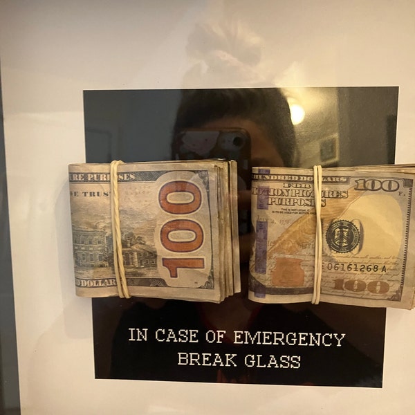 Evidence Bag of Aged Money Wall Art Motivational Fun Gift Wall Art 3D ...