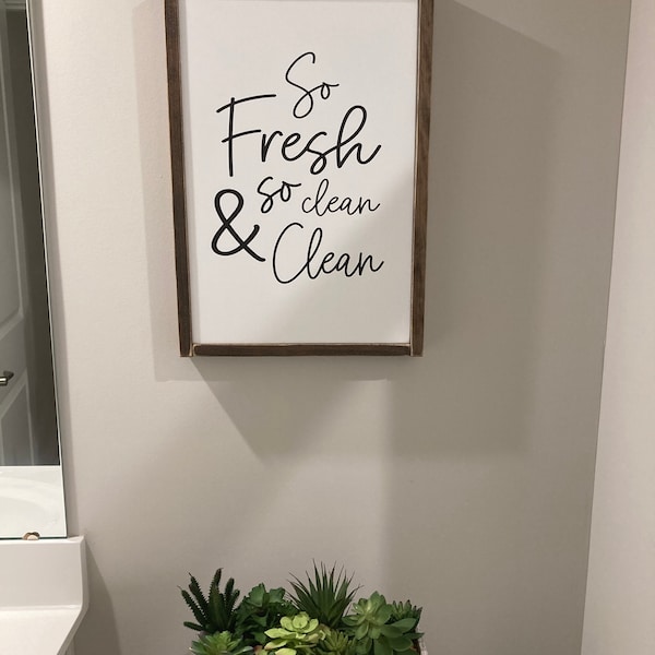 So Fresh and so Clean Sign | Laundry Room Signs | Kitchen Signs ...