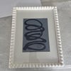 Glossy Beaded Bobbin Picture Frame | Lacquered Bobbin Frame | Bubble ...