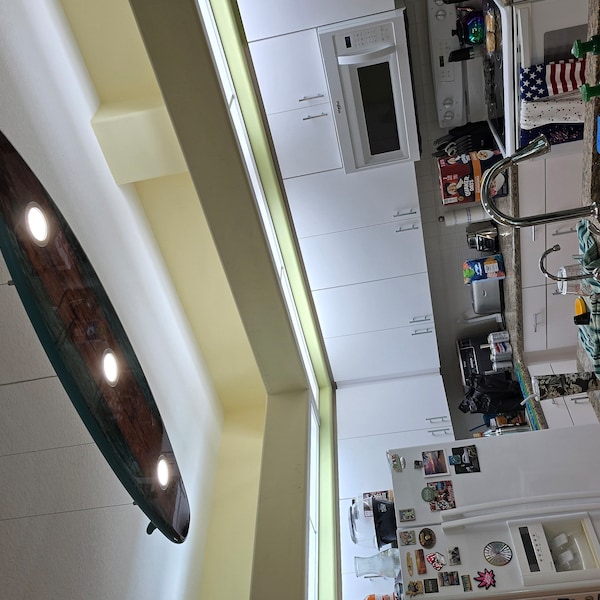 Surfing Inspired Accent Wall Led Light: Blue Marble Effect Surfboard ...