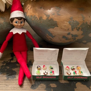 Printable Elf Props Donut Box - Etsy