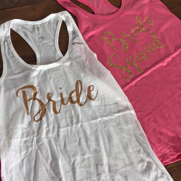 Future Mrs Bachelorette Stagette Party Shirts Tank Top Bride Squad ...