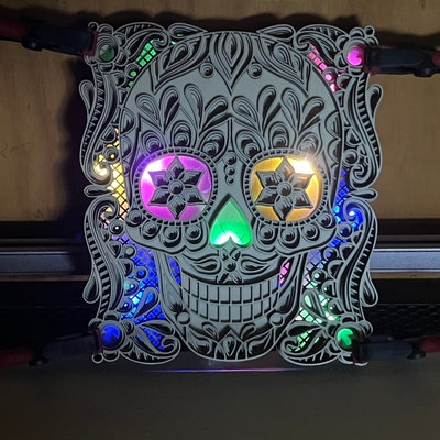 Skeleton Multilayer SVG/ Skeleton Mandala Cut File/ 3D Layer/ - Etsy