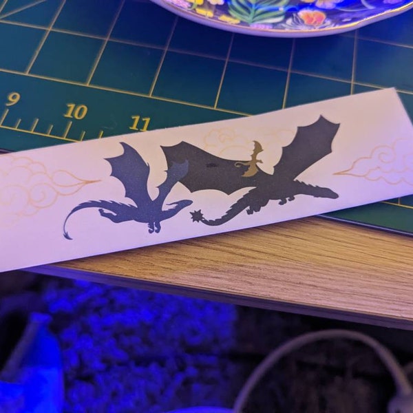 Tairn Andarna Sgaeyl - Fourth Wing - Laminated Bookmark - Inspired ...