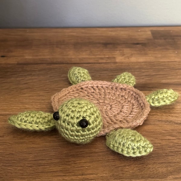 Crochet Turtle Coaster PDF PATTERN - Etsy