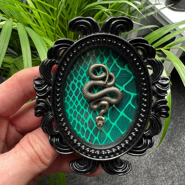 Gothic Miniature Baroque Ornate Bronze Snake Frame Cameo Gallery Wall ...