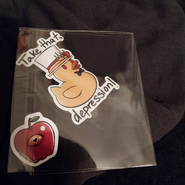 Small Lucifer Duckie - Handmade Sticker- 2 Variations (1.5"x2.27" & 1.8 ...