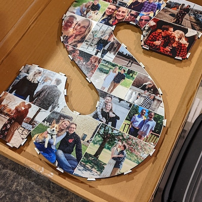 Letter S Photo Collage, Letter S Picture Frame, Letter S Gift, Special ...
