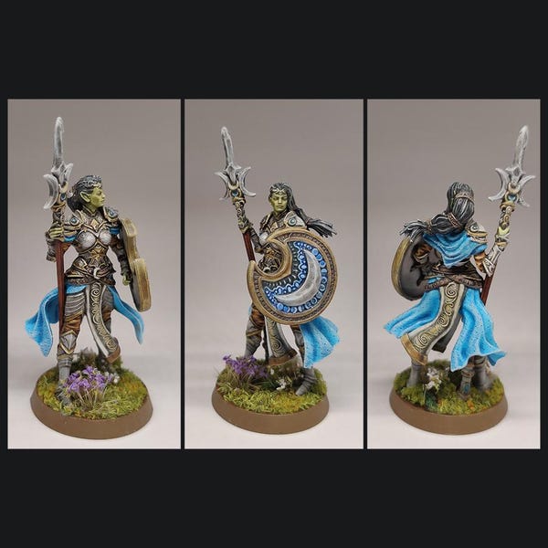 Elf Female Cleric Miniature | 28mm-75mm | Resin 3D Printed D&D ...