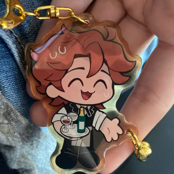 Rody and Vincent Heart Magnet Keychain Set | Dead Plate 6.5 Cm Double ...