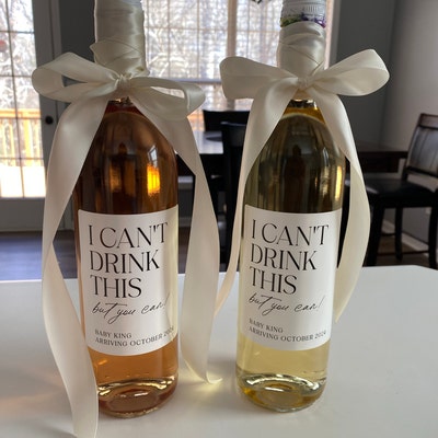 Set of Wedding Milestone Wine Labels, Wedding Gift, Marriage Milestone ...