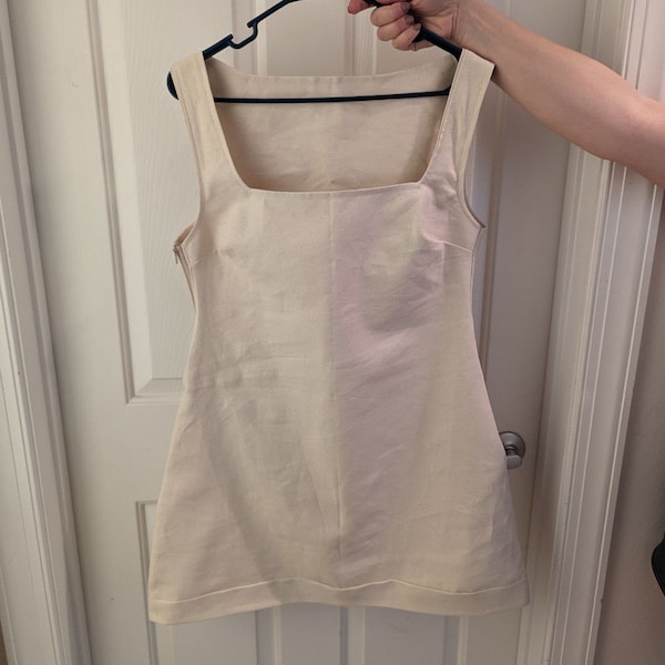 Square Neck Mini Dress Pattern | A Line Mini Dress Pattern | Sewing ...