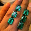 Round Cut Alexandrite Lab Grown Faceted Loose Gemstone Color Changing ...