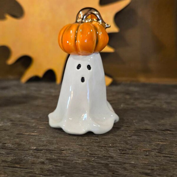 Handmade Ceramic Porcelain Miniature Ghost Figurine. - Etsy