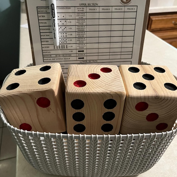 YARDZEE - "4x4" Cedar Yard Game - Etsy