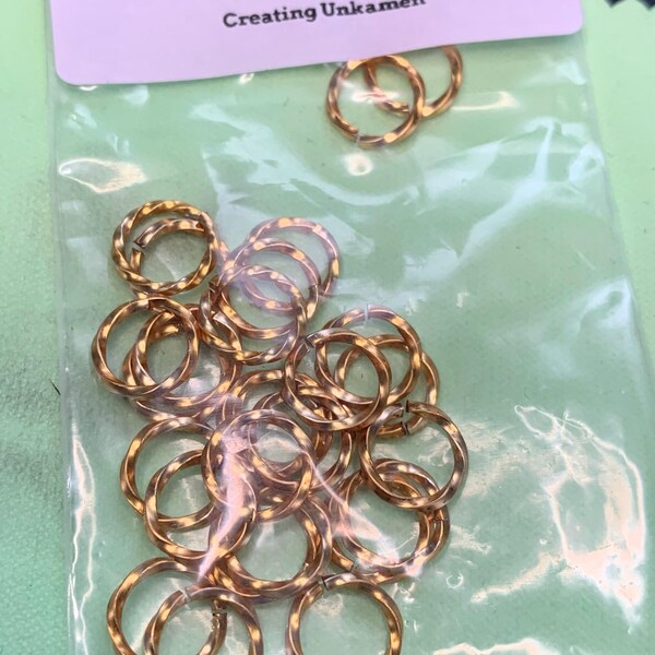 100 7mm OD Silicone Jump Rings You Pick Color Black, White, Brown, Pink ...