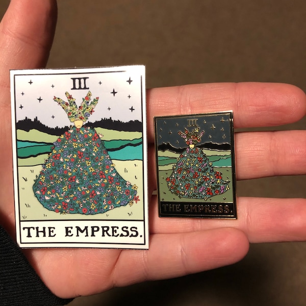 Midsommar May Queen Tarot Hard Enamel Pin! | the Empress Tarot Pin - Etsy