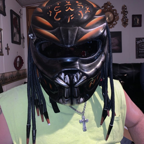 Predator Motorcycle Helmet Premium OG Custom DOT & ECE Certified - Etsy