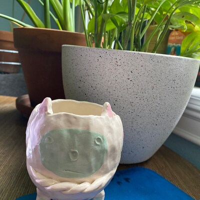 The Grumpopuff Collection Handmade Ceramic Succulent Cactus Pot ...