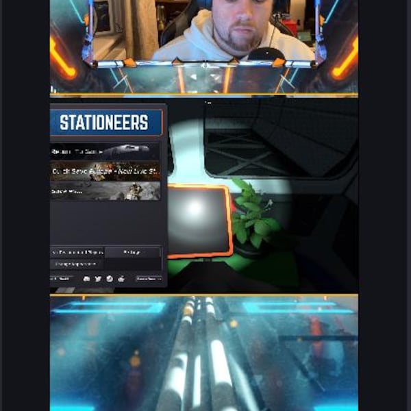 Orange Digitech Animated Stream Overlay Package: Neon Cyberpunk - Etsy