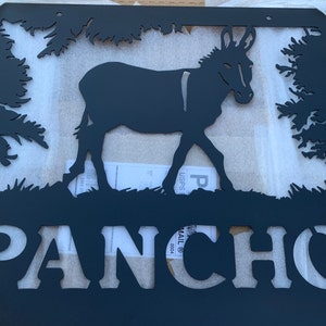 Custom Entry Way Steel Sign Metal Hanging Gate Sign - Etsy