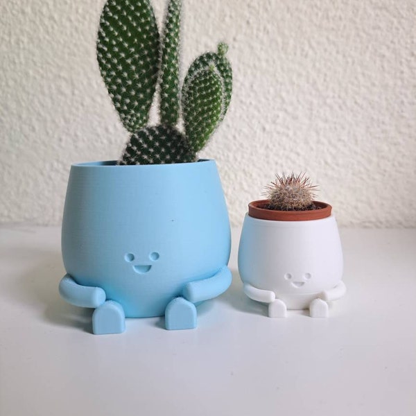 Plant Pot Face Ultra Happy Cute Plant Pot Cute Decoration Indoor ...