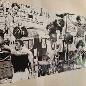 Huge 43x32 DORIAN YATES Vinyl Banner POSTER Arnold | Etsy