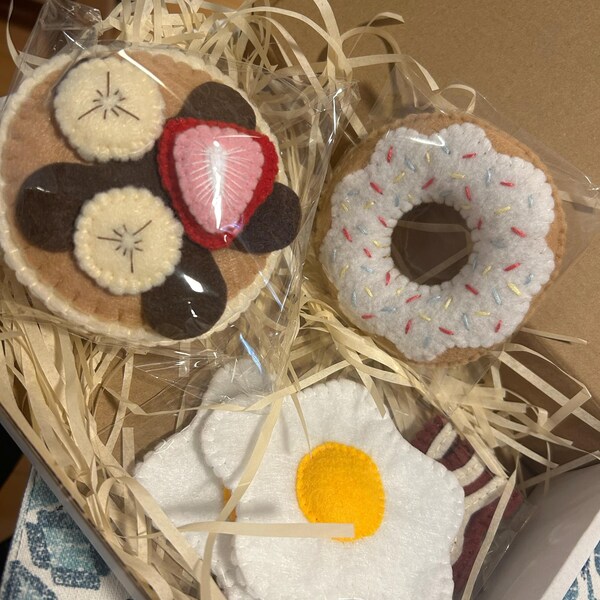 Felt Donut, Felt Food, Pretend Play Bakery, Felt Dessert, Felt Sweets ...