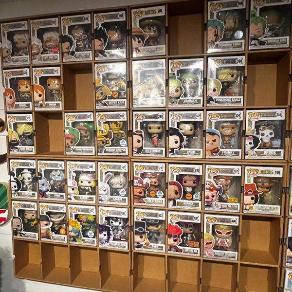 Funko Pop Display Kubbies TWELVE PACK! Black or White. Single Row! - Etsy