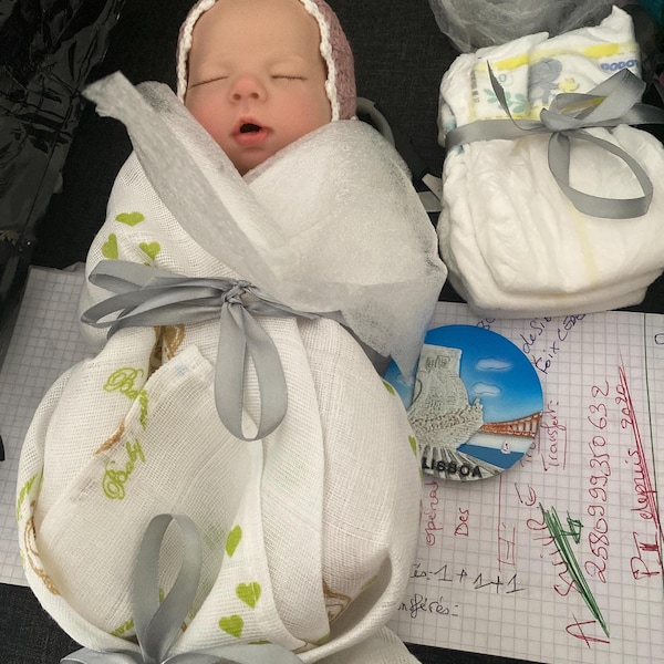 Reborn Baby Girl Doll Ashanti Full Body Solid Silicone, 34cm Mini ...