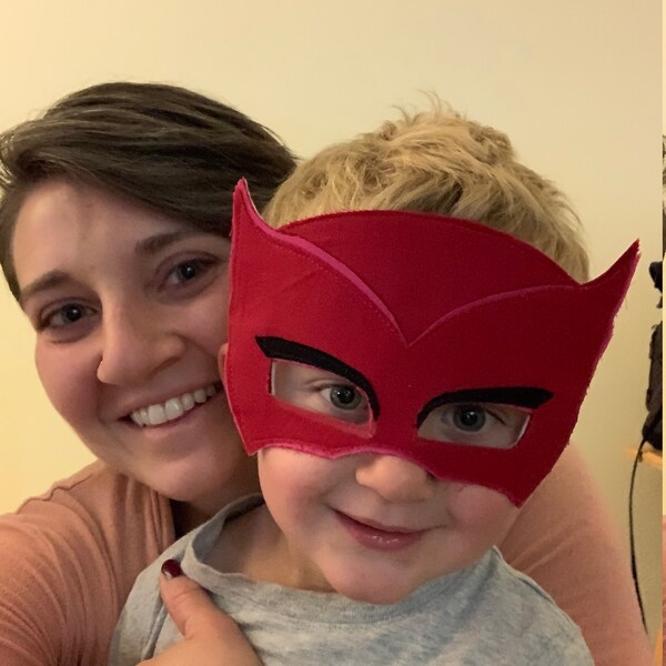 Owlette No-sew Mask Pattern | Costume, PJ Masks Party Favor, Gift for ...