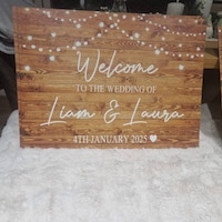 Rustic Wedding Welcome Sign - Etsy UK