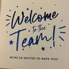 Personalised Welcome to the Team Card, New Apprentice, New Colleague ...