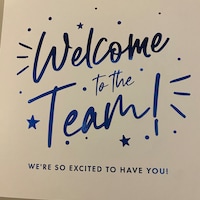 Personalised Welcome to the Team Card, New Apprentice, New Colleague ...