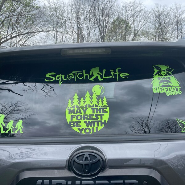 Bigfoot Sasquatch Family Vinyl Decal - Etsy
