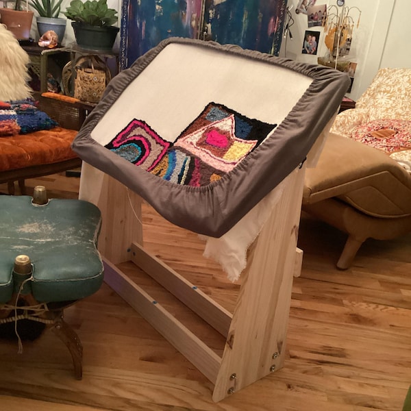 Wooden Free Standing Frame for Rug Tufting Pine Strong and Stable With ...