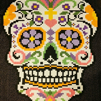 Sugar Skull Graph for Crochet c2c, Mini C2c, Sc, Hdc, Dc, Tss, Cross ...