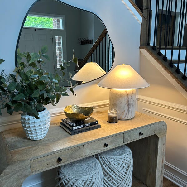 White Linen Textured Conical Lampshade Large Lamp Shade Nordic Boho ...